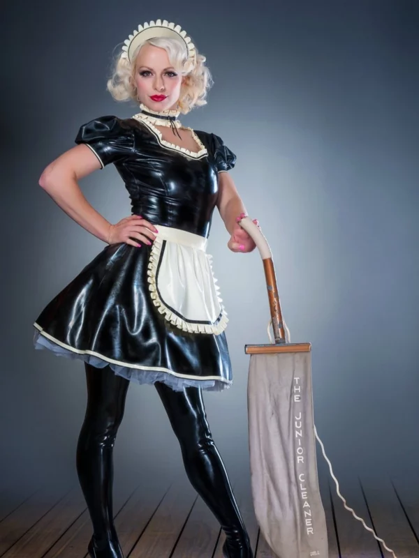 His Ruffle Latex French Maid Set Latexcharms His Ruffle Latex French Maid Set Latexcharms