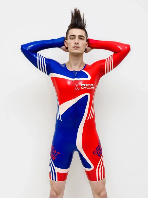 Latex Cycling Suit For Men - Latexcharms