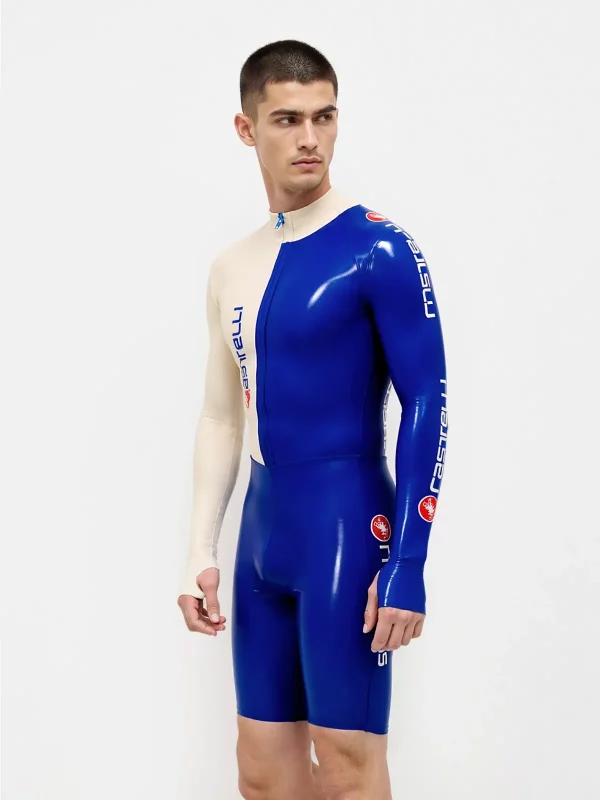 Latex Italian Style Cycling Suit For Men - Latexcharms