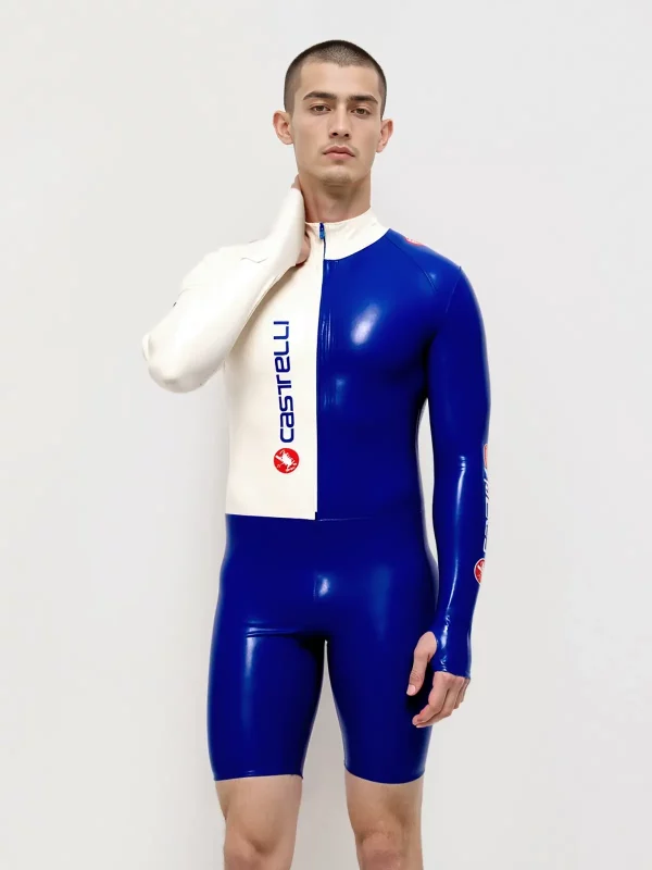 Latex Italian Style Cycling Suit For Men - Latexcharms