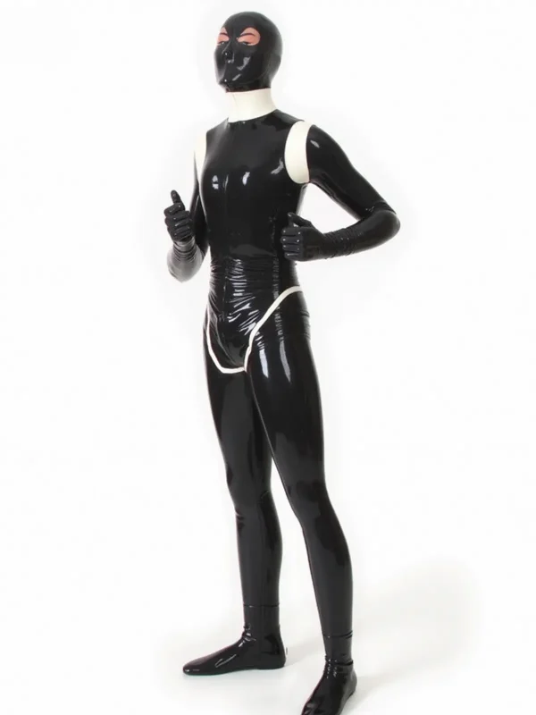 Latex Mens Cassini Back Zipper Catsuit - Latexcharms